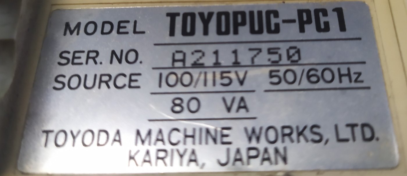 TOYODA TOYOPUC-PC1 | Servo Motor Tamiri - Servo Sürücü Tamiri | Makyap Elektronik